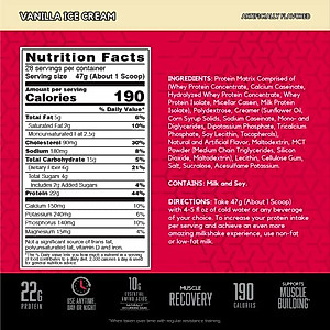 BSN SYNTHA-6 Whey Protein Powder, Vanilla Protein Powder with Micellar Casein, Milk Protein Isolate Powder, Vanilla Ice Cream, 28 Servings (Package May Vary)