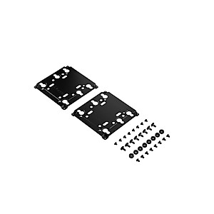 Fractal Design Universal Multibracket Mounting Adapter Kit - Mounts one 3.5"/2.5" HDD/SSD Drive or Water-Cooling Pump/Reservoir to a Standard 120 mm PC Case Fan Vent - Black (2 Pack)