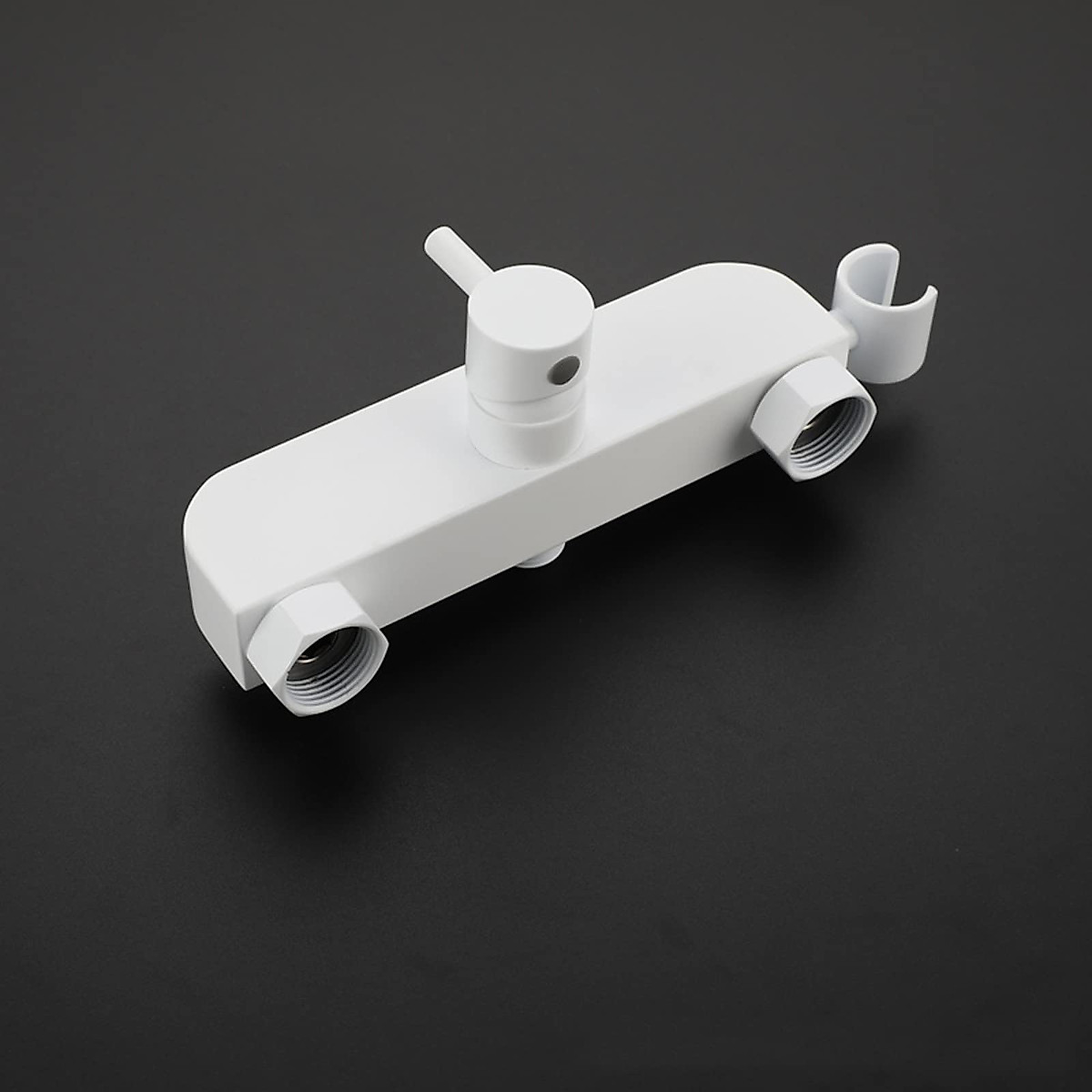 TVBNHU Handheld White Bidet Sprayer, Brass Bidet Attachment Set for Toilet, Wall Mounted Mixer Bidet Faucet with Hot and Cold Water, Single Handle ​Cloth Diaper Sprayer