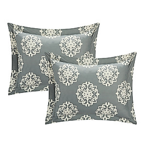 Chic Home 2 Piece Jerome Boho Inspired Reversible Print Duvet Set, Twin, Beige