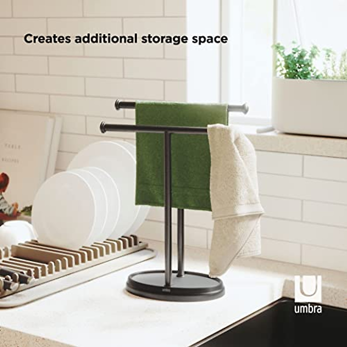 Umbra Shift Palm Towel Tree, Black