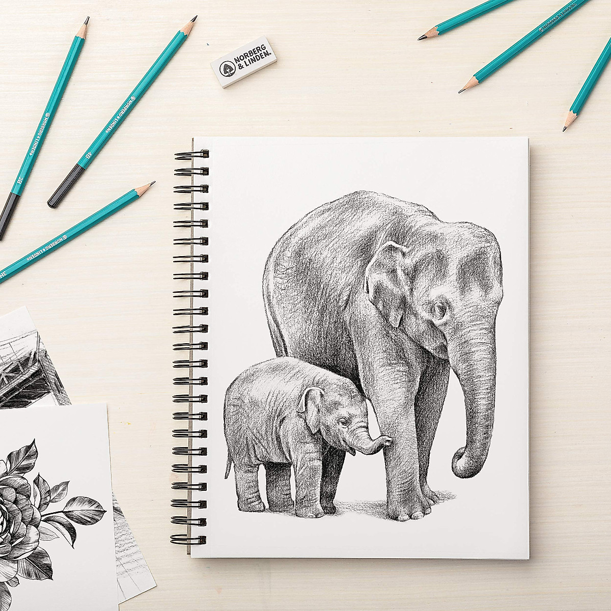 Watercolor Paint set 36 Premium Paints-12 Page pad - 6 Brushes Bundle with 2 Pack Sketch Pad