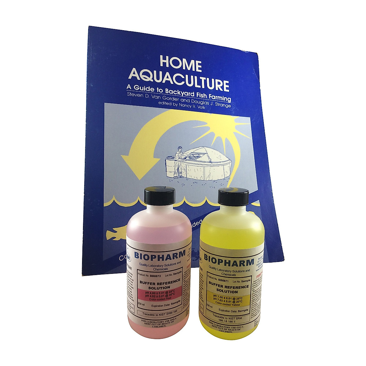 pH Buffer Calibration Solution Kit 4-Pack — 250 mL (8.4 fl oz) Each: pH 4.00 Buffer, pH 7.00 Buffer, pH 10.00 Buffer, and Electrode Storage Solution — NIST Traceable Reference Standards