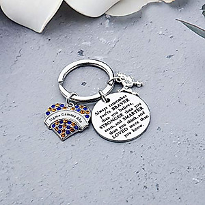 Sigma Gamma Rho Sorority Keychain Always Remember You Are Braver Than You Believe Keychain 1922 Sorority Paraphernalia Gift (Sigma Gamma Rho K)