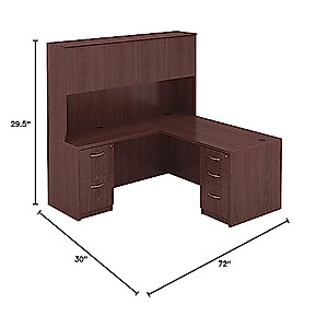 Lorell Essentials Desk, Mahogany