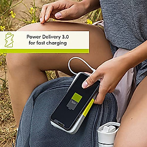 InfinityLab InstantGo 10000 - 10000mAh Power Bank with Integrated Lightning Connector - Black