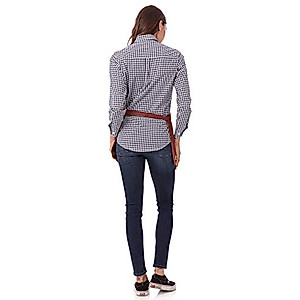 Chef Works Unisex Uptown Waist Apron, Red Navy, One Size