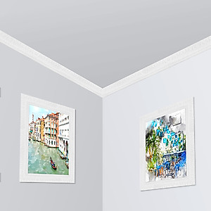 TaoBary 5 Roll 90 x 3 Inch Self Adhesive Flexible Foam Molding Trim Wallpaper Border 3D Sticky Decorative Wall Lines Peel and Stick Trim Wall Trim Baseboard Trim for Home Hotel DIY Decor