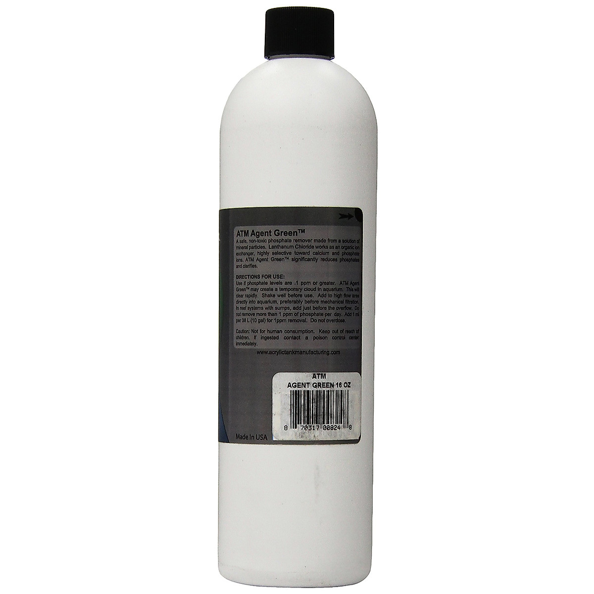 ATM Aquarium Products Agent Green Phosphate Remover Lanthanum Chloride 16 oz