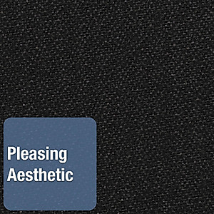 Quartet QRT7684BK - Oval Office Fabric Bulletin Board