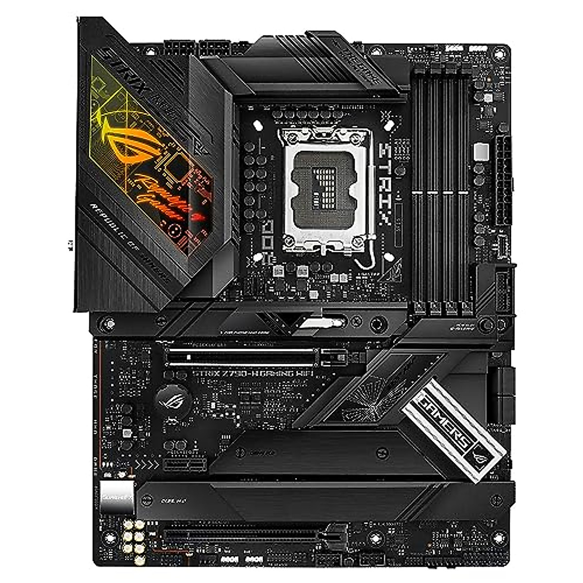 ASUS ROG STRIX Z790-H Gaming (WiFi 6E)LGA 1700(Intel®12&13th Gen)ATX gaming motherboard(DDR5 -7800 MT/s, PCIe 5.0 x16 with Q-Release,4xPCIe 4.0 M.2 slots,USB 3.2 Gen 2x2 Type-C®,front-panel connector)