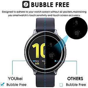 Compatible for Amazfit GTS 2 Mini Screen Protector, YOUkei 3D Full Coverage PET Soft Screen Protector Film for Amazfit GTS 2 Mini Fitness Smart Watch (3 pack)