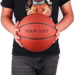 OXYEFEI Customized Personalized Basketball Engraved Custom Outdoor Indoor Basketball Gifts-Official Size 29.5" (Basketball)