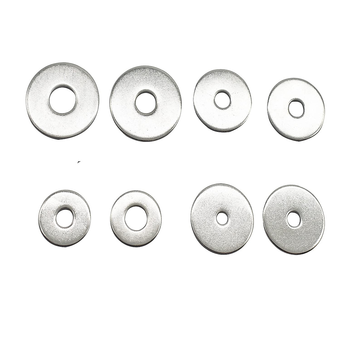 Floyutin 304 Stainless Fender Flat Washer Large Assortment Set for Screw Hardware Lock 75pcs (M4 M5 M6 M8 M10),No Case