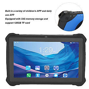 Septpenta 7 Inch Children's Tablet PC, Built in Powerful Octa Core CPU, 32G Memory Storage, Low Blue Light Technology Design, The for Children(Blue)