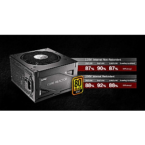 XPG Core Reactor Modular PSU: 80 Plus Gold - ATX - Fully Modular Power Supply - 10 Year Warranty - 850 Watt