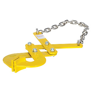 Vestil PAL-21 Steel Double Scissor Pallet Puller, 5000 lbs Capacity, 3" Opening x 2-3/4" Height Jaw, Yellow