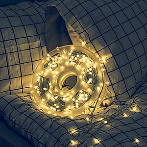 hopolon 328FT 800LED Christmas String Lights Outdoor, Upgraded Super Bright V8 Led String Lights Outdoor, 8 Modes Romantic Fairy Lights for Home Wedding Patio Garden Tree Party Decor(Warm White)