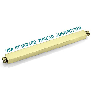 BESTILL 12 Inch Matte Black Ceiling Mount Shower Arm and Flange, Square