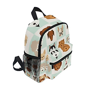 TropicalLife Toddler Bag for Girls Boys, Kids Backpack, Preschool Nursery Travel Bag (Dog)