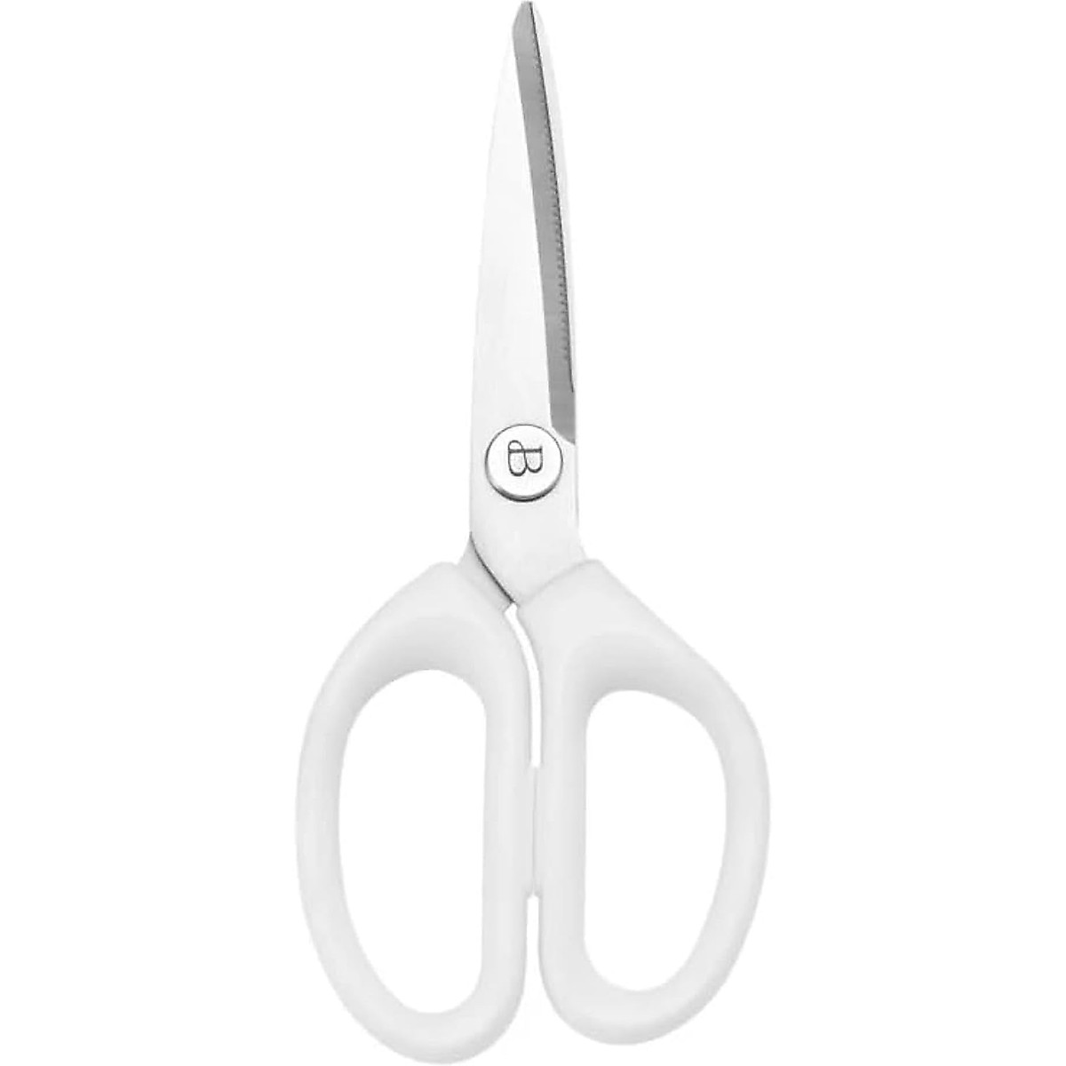 12 Piece Knife Block Set with Soft-Grip Ergonomic Handles White and Gold by Drew Barrymore