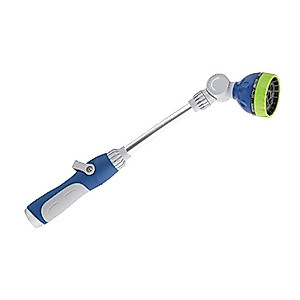 Do it Best 16 inch Lawn and Garden Hose Nozzle Sprayer Wand with 7 Adjustable Spray Patterns, One Touch Shutoff Valve, and Easy Adjustable Head