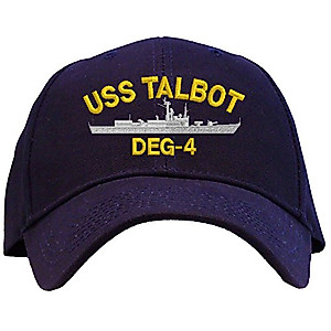 Spiffy Custom Gifts USS Talbot DEG-4 Embroidered Pro Sport Baseball Cap Navy