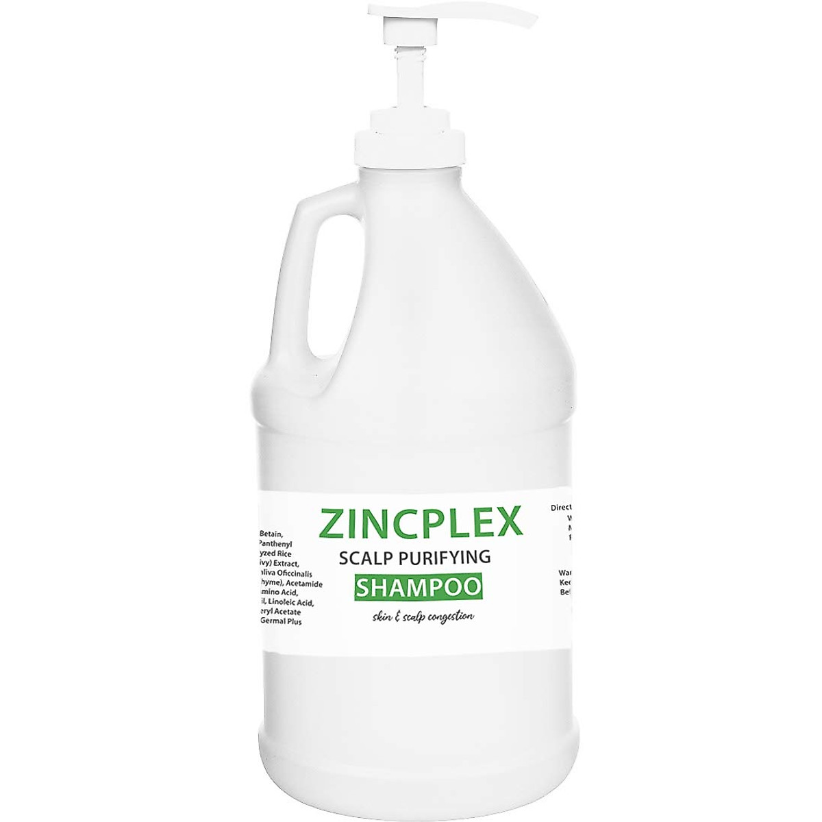Zincplex Purifying Shampoo For Healthy Hair and Scalp 1 Gallon Size