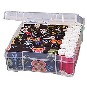 ArtBin 6953AB ClearView 6" x 6" Box Art & Craft Organizer, [1] Plastic Storage Case, Clear