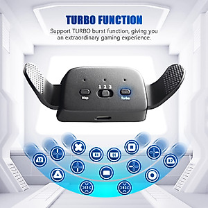 Sehawei PS5 Controller Back Button Attachment with Turbo Function, Back Paddles Kit with Mapping Function for PS5 Controller Model BDM-010 & BDM-020 & BDM-030(without Controller)
