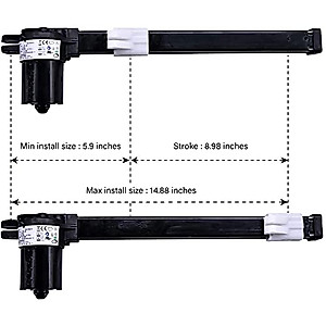 Fruhdi Recliner Motor Limoss 451615 Model MD142-30-L1-150-228 Lift Chairs Actuator Kit Replacement