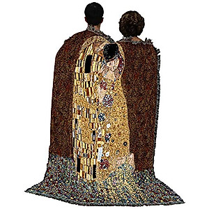 Pure Country Weavers The Kiss Blanket by Gustav Klimt - Fine Art Gift Tapestry Throw Woven from Cotton - Made in The USA (72x54)