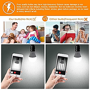 Yochoice 12Pack A19 LED Light Bulbs 100 Watt Equivalent 5000K Daylight White, No Flicker E26 Medium Screw Base Bulbs, 1100Lumens, Non Dimmable