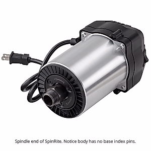 SpinRite Router Motor for Router Lifts and CNC, 2.25HP, Soft Start, Variable Speed, Easy Mount 3.5" Body, Includes Pair of ER20 Collets (1/2" & 1/4"), Collet Nut, Offset Wrench Set