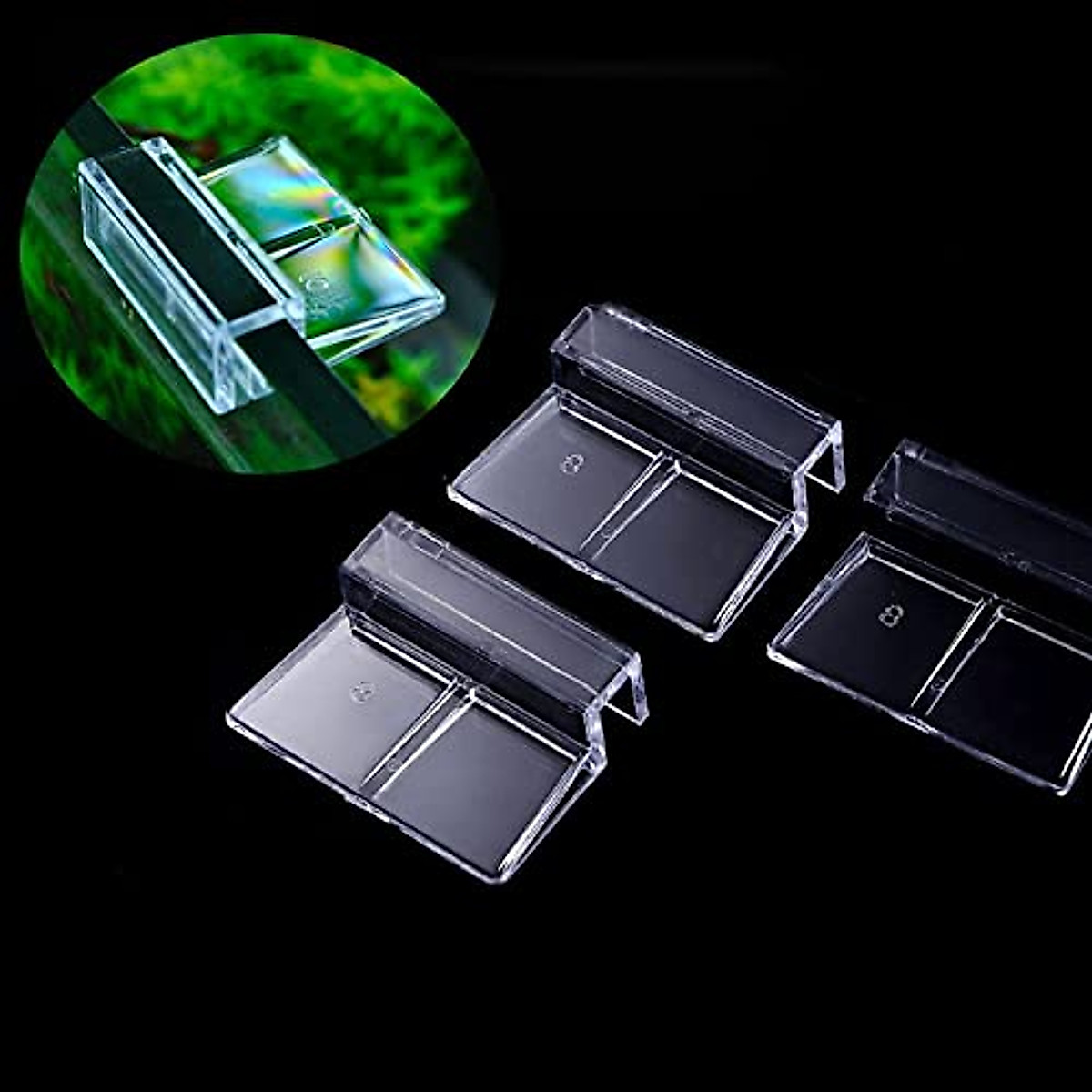 Clamp Support Holders Replacement Pet Parts Fish Tank Aquatic Pet Supplies Acrylic Clips Aquariums Lid Support Glass Cover Holders(6mm)