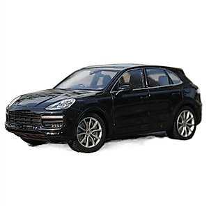 Car Diecast Model Alloy Car Model Diecasts & Toy Vehicles Collect Car Toy Boy Birthday Gifts 1/24 for Porsche for Cayenne for Turbo (Color : Black)