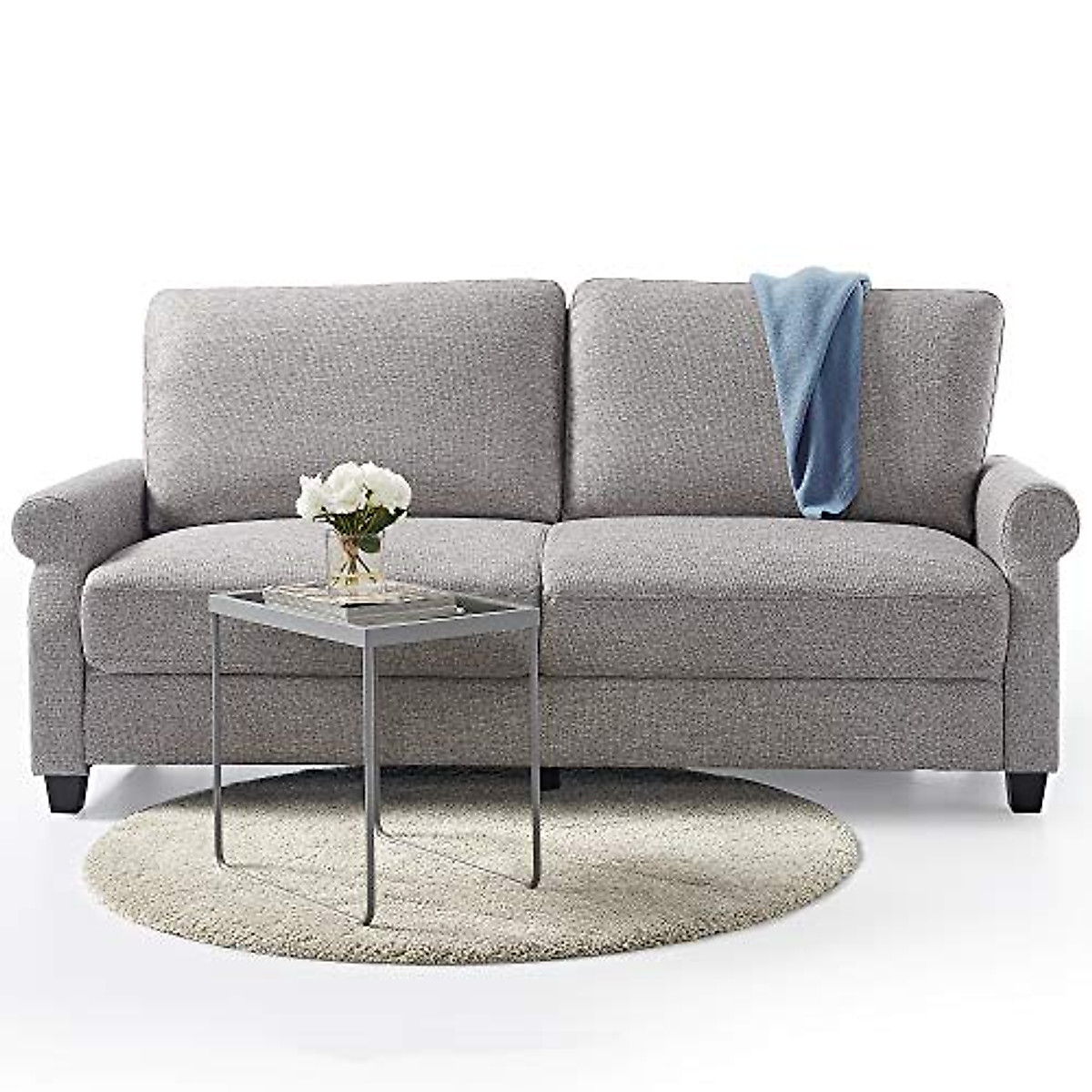 ZINUS Josh Sofa Couch, Easy, Tool-Free Assembly, Soft Grey