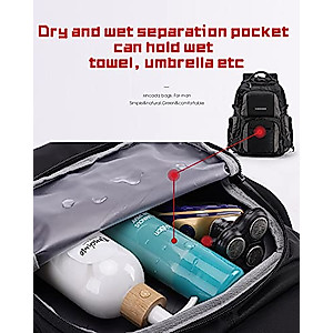 XINCADA Travel Laptop Backpack for Men Carry on Backpack Extra Large Backpacks with Shoe Compartment Business Hiking Daypack