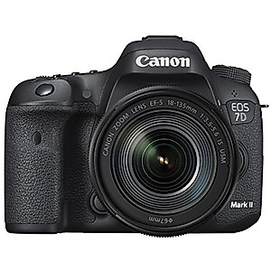 Canon Digital Camera EOS 7D MarkII + Lens Kit EF-S18-135mmF3.5-5.6 ISUSM Wi-Fi Adapter W-E1 EOS7DMK2LKW-E1(Japan Import-No Warranty)