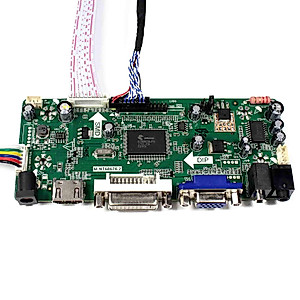 LCDBOARD 15" 1024x768 2Pin CCFL Backlight 20Pin LVDS LCD HDMI DVI VGA Audio Controlller Kit, Fit to LTM150XH LTA150B850F LQ150X1LW71N LQ150X1LW73