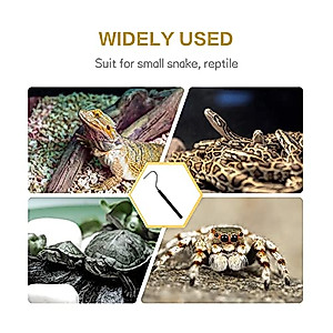 CONSIO Retractable Reptile Hook, Portable Mini Snake Hook Collapsible Stainless Steel Snake Tool, and Snake & Reptile Hook Retractable Catching Snake Handling Tool