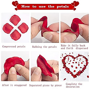 Valentine's Day Party Decorations Anniversary Decorations Valentines Day Hanging Decor Wedding Decorations I Love You Balloon Deep Red Silk Rose Petals Hanging Heart Swirls Love Bear Red Heart Balloon