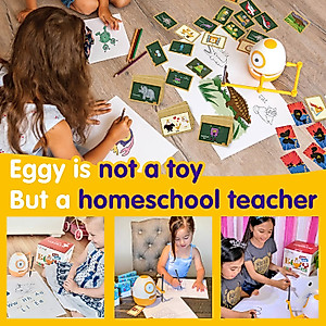 WEDRAW Preschool Learning Educational Toys for 3 4 5 6 7 Year Old Kids, Interactive Talking Robot-Sight Words Math Drawing, Kindergarten Learning Activities Games STEM Toy Gift for Girls Boys 3-7