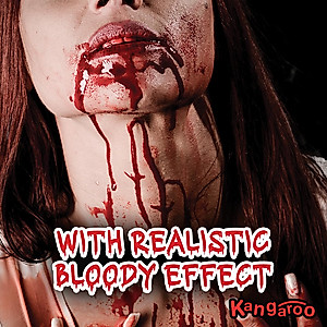 Kangaroo Fake Blood for Halloween, Special Effects Makeup, True Blood Color, 14 oz, Package May Vary