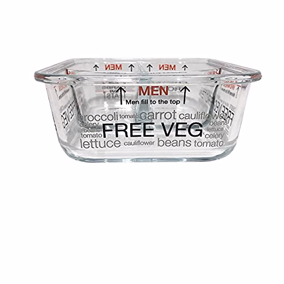 Portion Perfection Portion Control Container - Glass Meal Prep Containers Reusable for Food/Lunchbox 3pk, Oven-safe, 3 Compartment with Lids, Practical Weight Control, Clear Instruction Guide