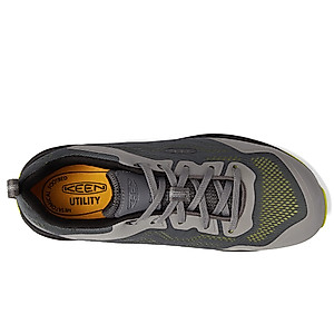 KEEN Utility Men's Sparta 2 Low Height Alloy Toe ESD Industrial Work Shoes, Steel Grey/Evening Primrose, 10.5