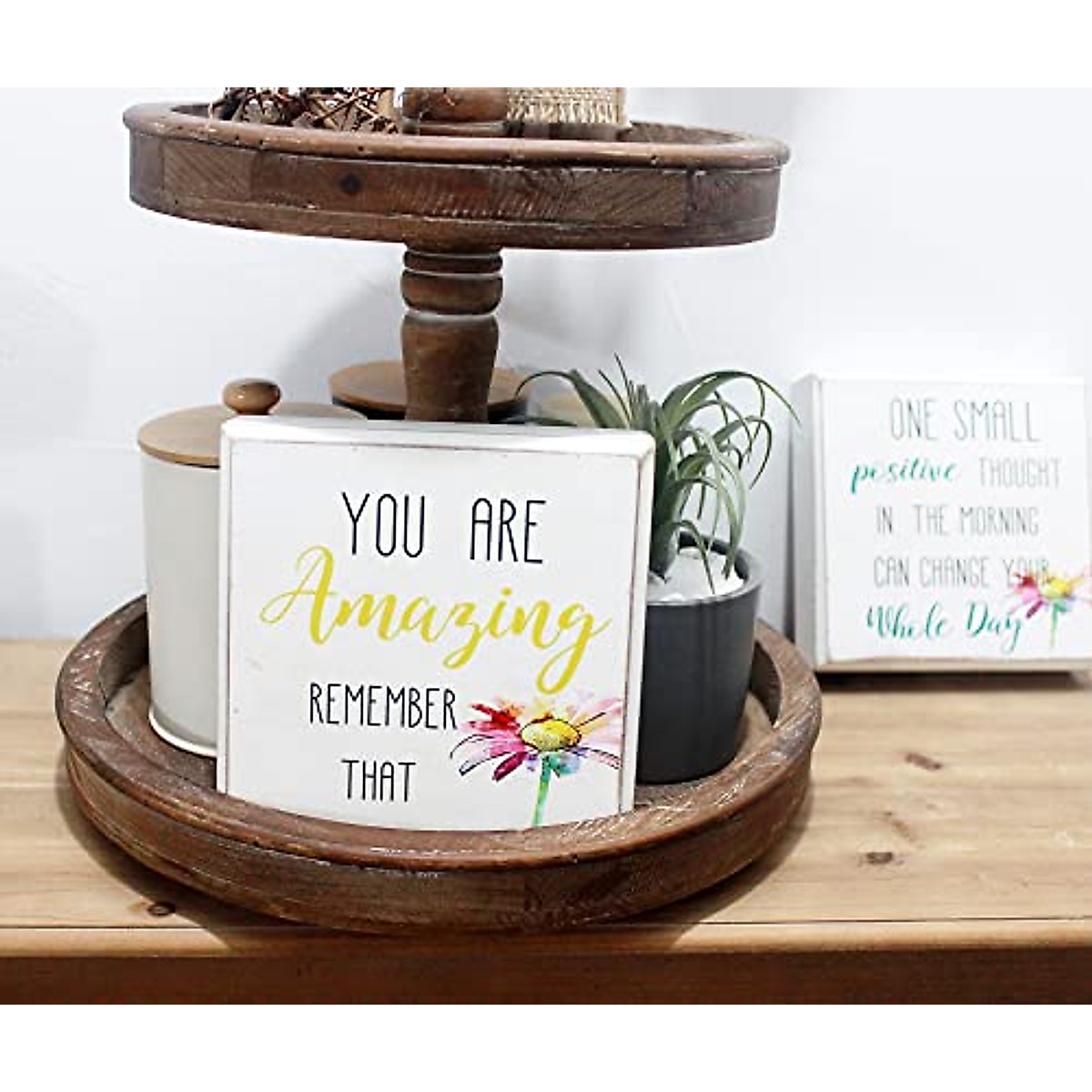 Wartter 6 Inch Decorative Wooden Box Sign - You are Amazing, Remember That