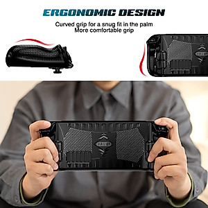 DLseego Steam Deck TPU Protective Case Shockproof Shell Soft Non-Slip Cover Durable Full Protection Scratch Resistant Skin - Black