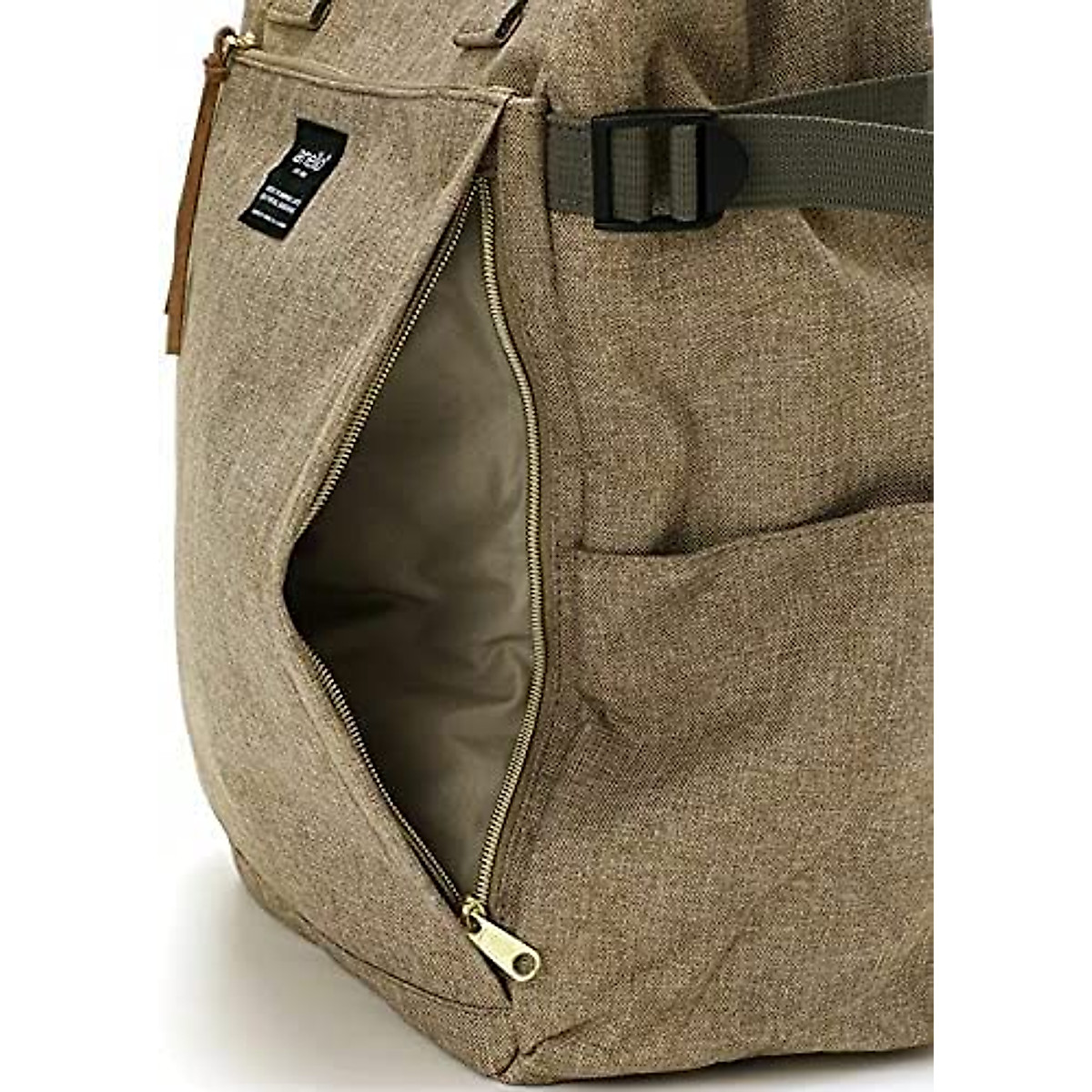 anello(アネロ) Anero POST ATC1225Z 2-Way Backpack, A4, Multiple Storage, Beige