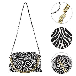 OSALADI Zebra Print Shoulder Bag Zebra Print Purse Fashion Clutch Purse Zebra Print Cross Body Bag Small Crossbody Purse for Women Girls